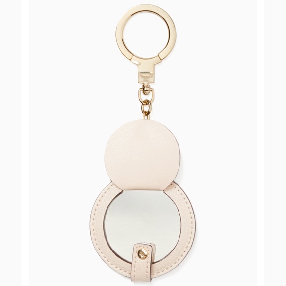 kate spade | Accessories | Nwt Kate Spade Compact Mirror Keyfob In Rose ...